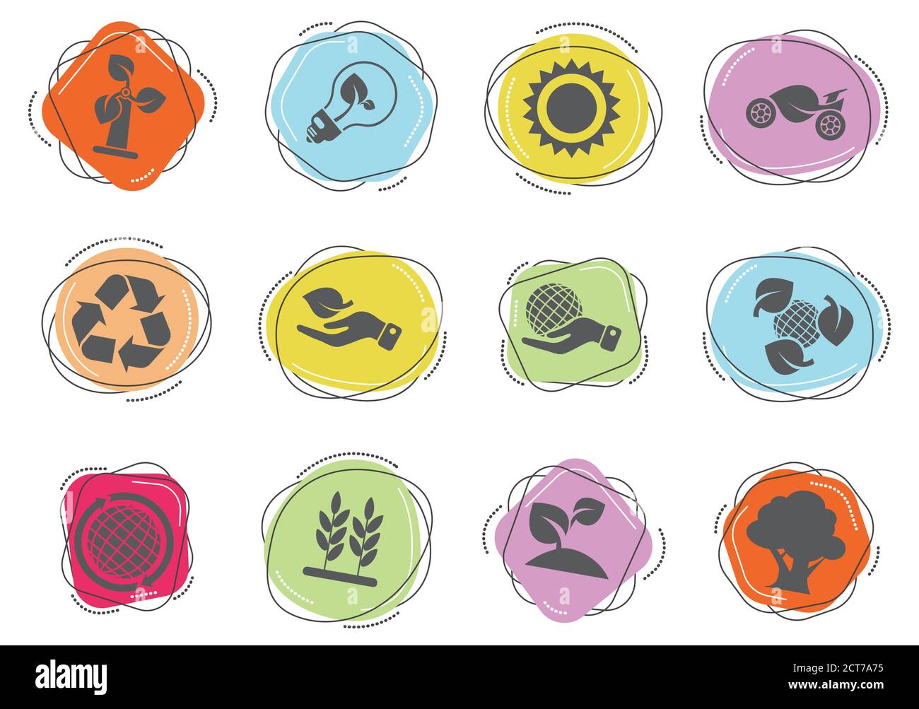 Ecology Icon Set Stock Vector Image & Art - Alamy