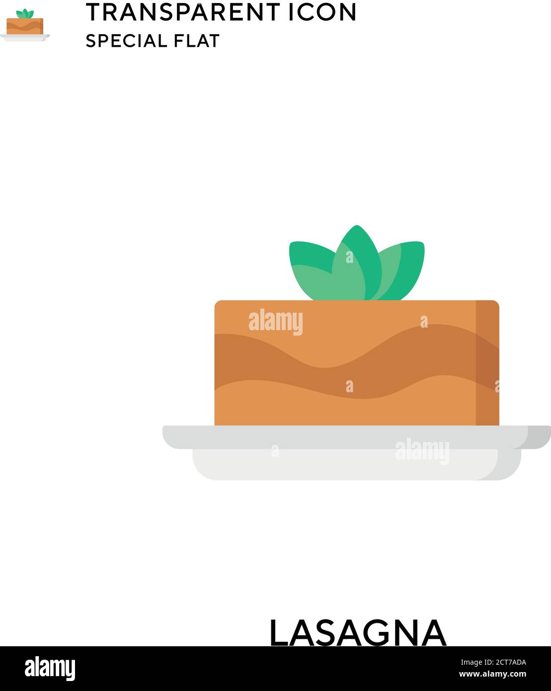 Portion beef lasagne Stock Vector Images - Alamy