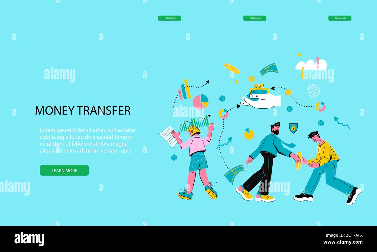 Web page template for money transfer and online transaction tracking ...