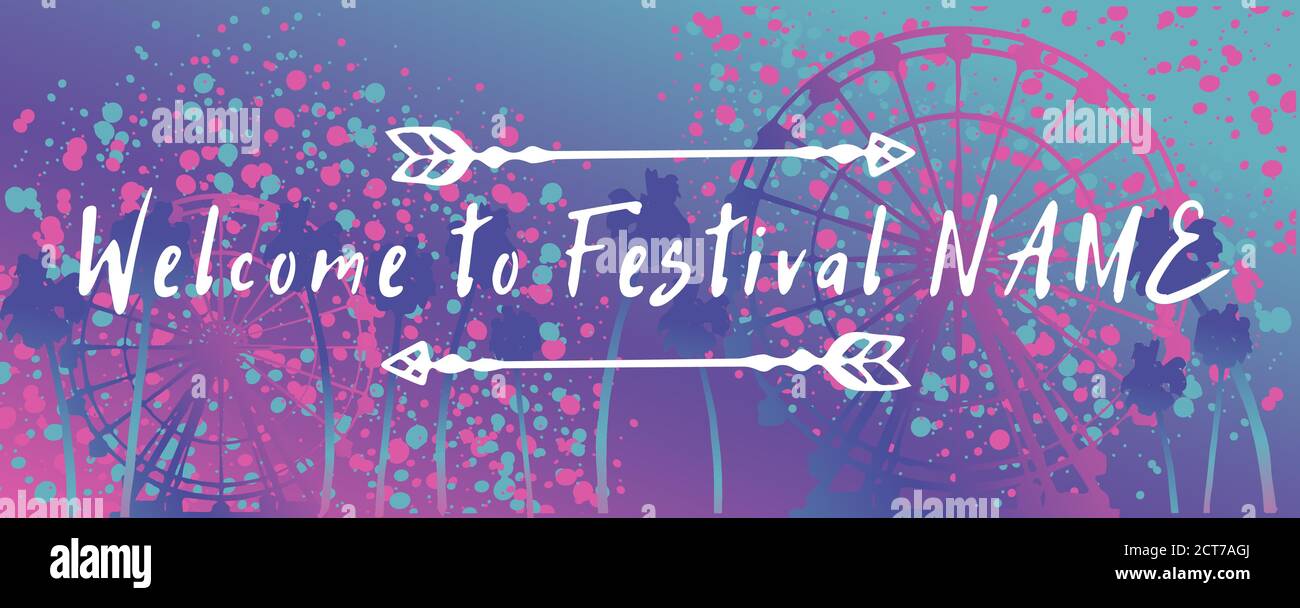 Pastel Coachella Themed Festival Printed, Package Set. Print version ...