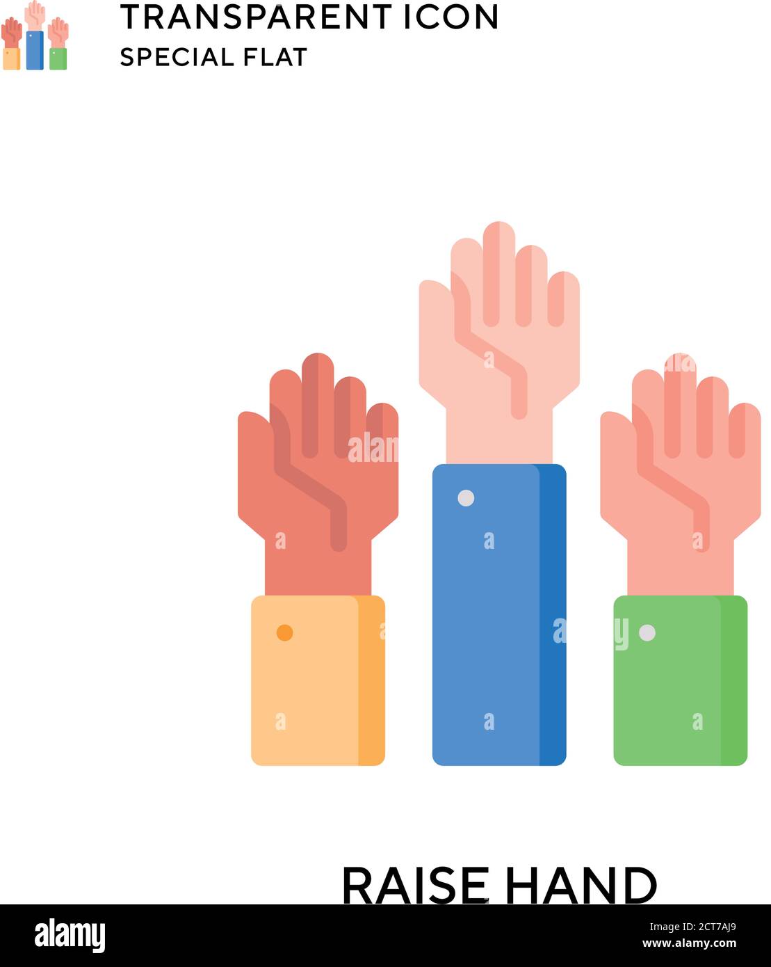 Raise hands classroom Stock Vector Images - Alamy