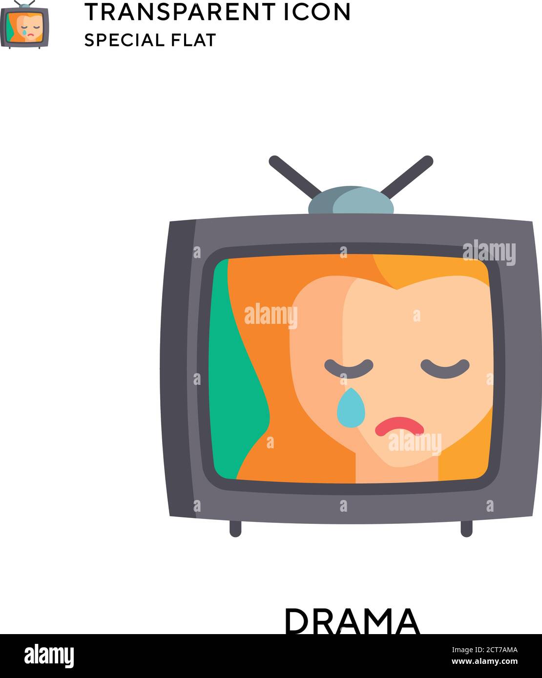 Drama vector icon. Flat style illustration. EPS 10 vector Stock Vector ...