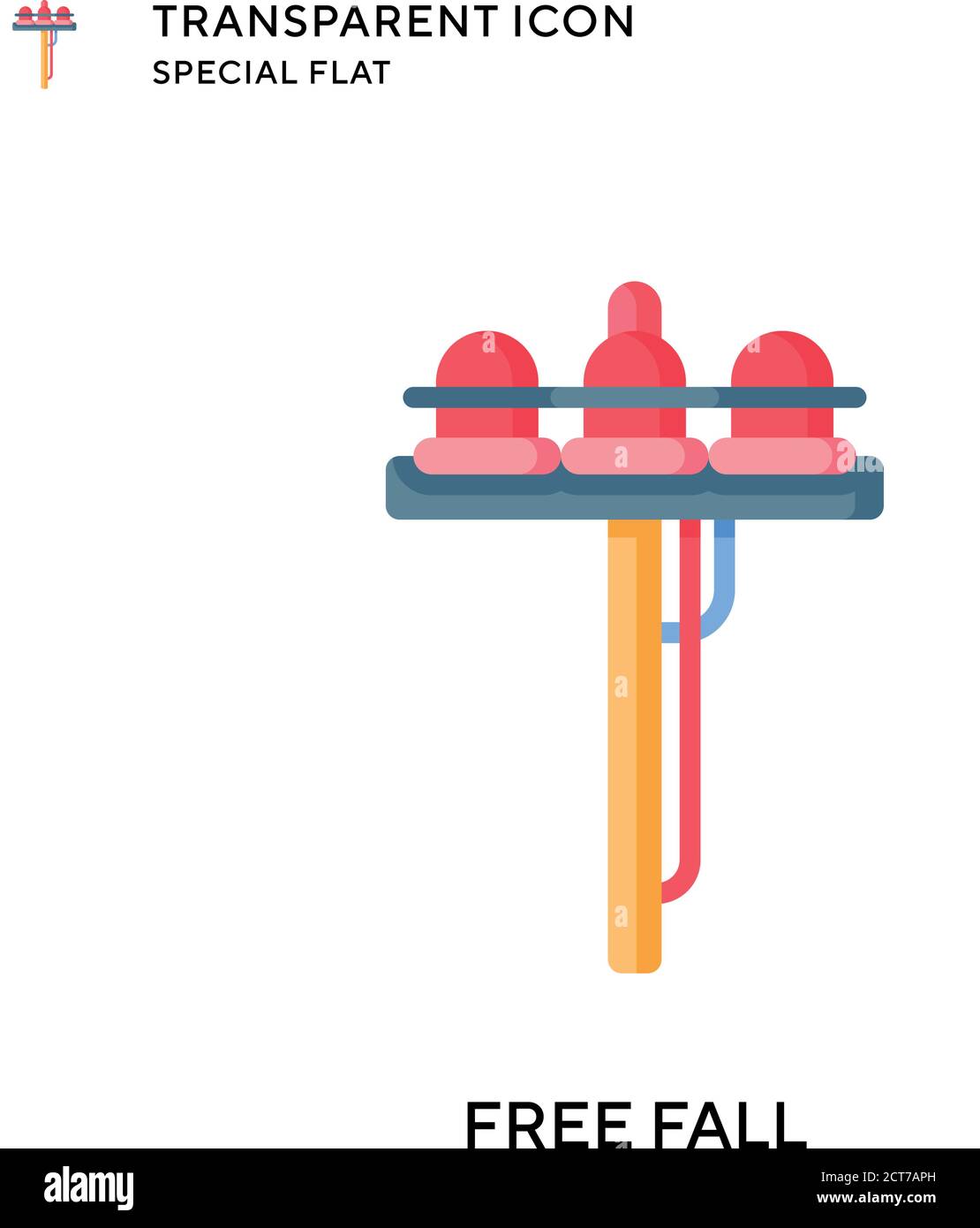 Free fall vector icon. Flat style illustration. EPS 10 vector Stock ...