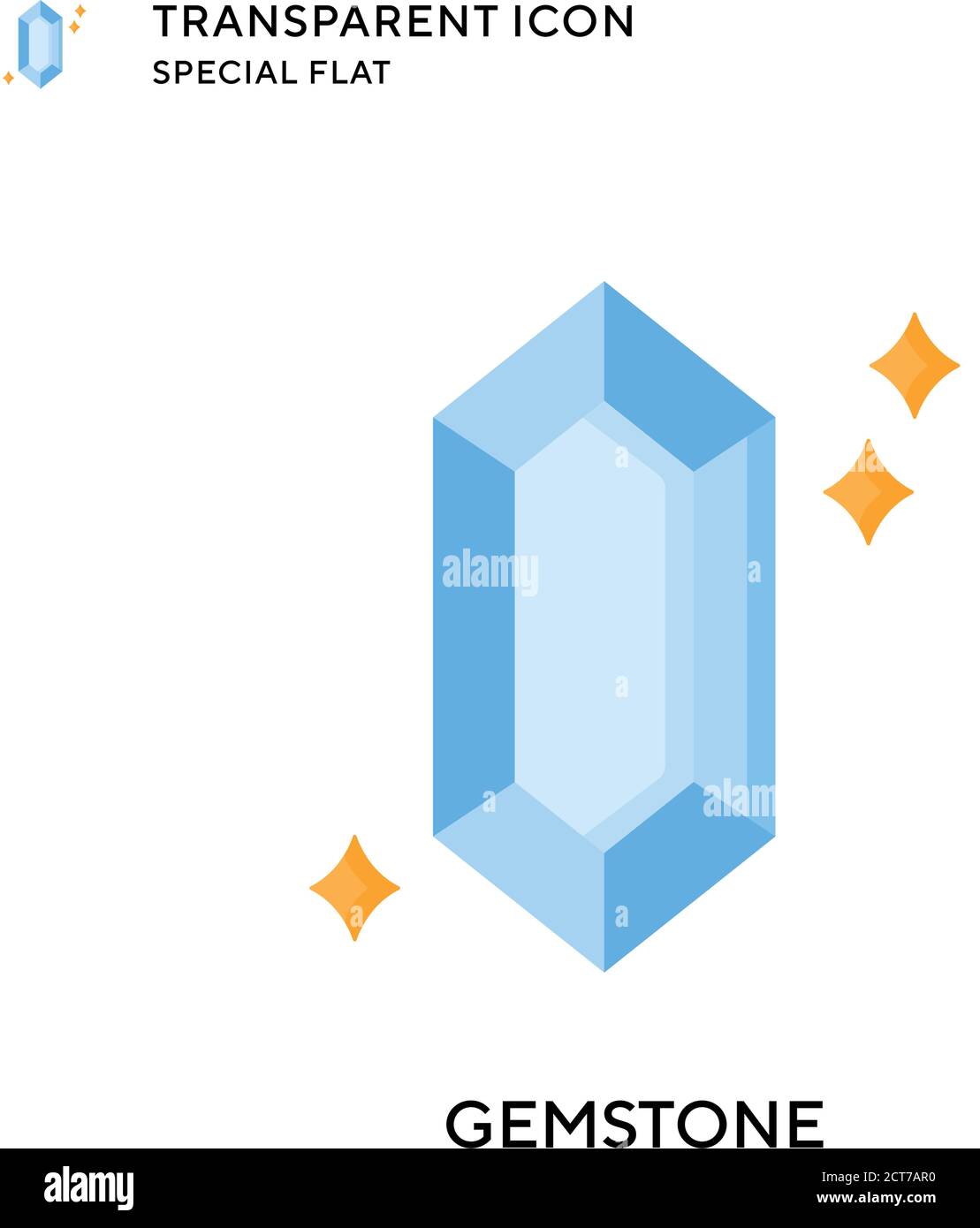 Gemstone vector icon. Flat style illustration. EPS 10 vector Stock ...