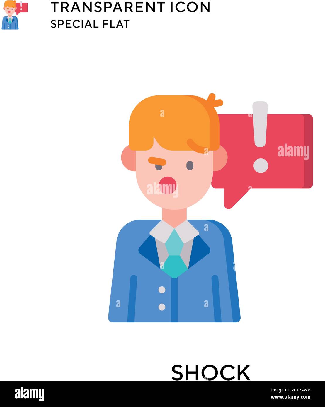 Shock vector icon. Flat style illustration. EPS 10 vector Stock Vector ...