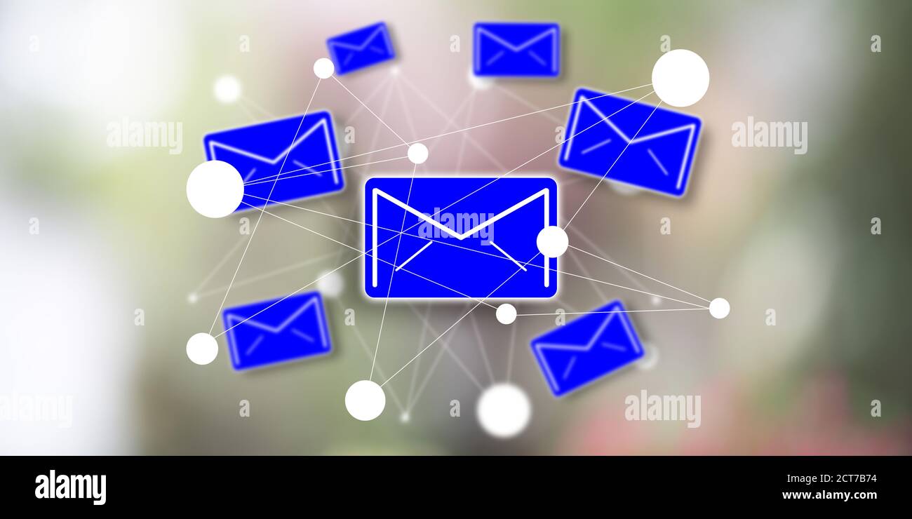 Illustration of a message concept Stock Photo - Alamy