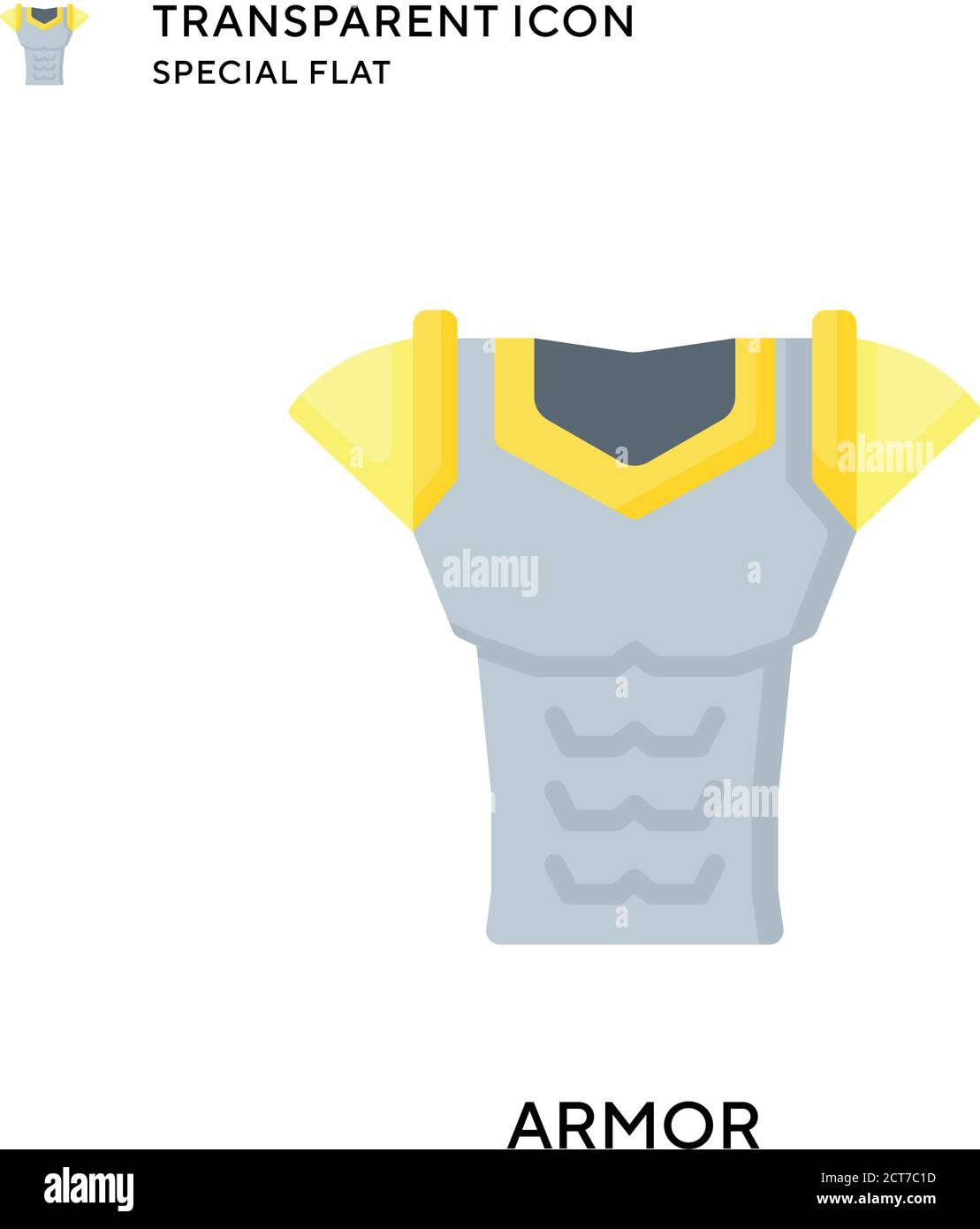 Armor vector icon. Flat style illustration. EPS 10 vector Stock Vector ...