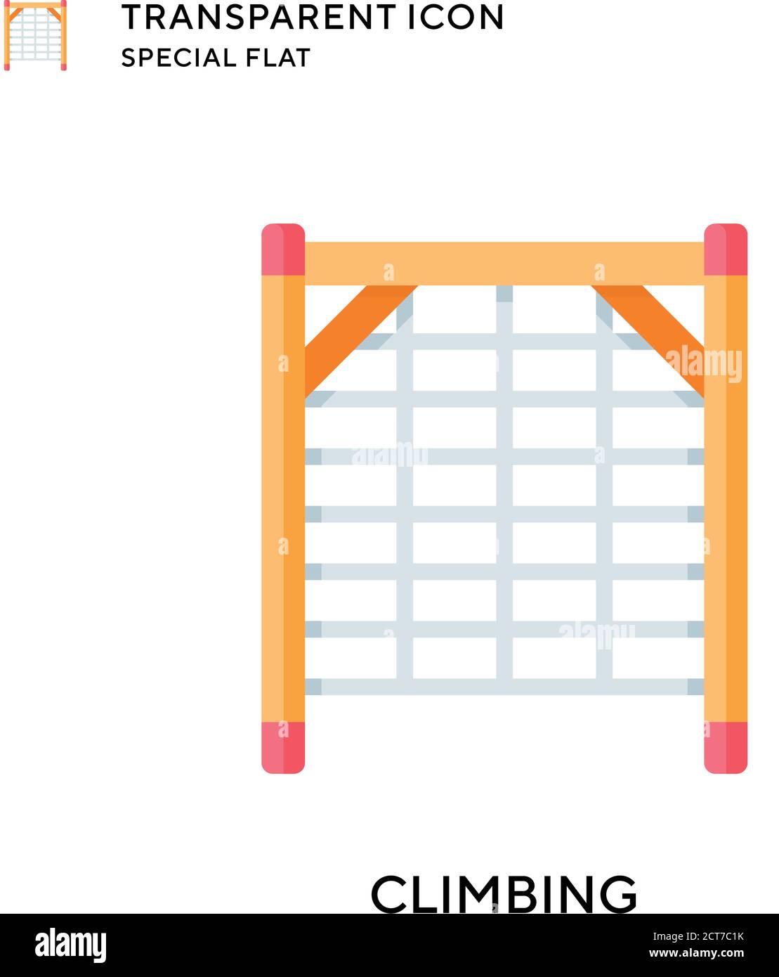 Climbing vector icon. Flat style illustration. EPS 10 vector Stock ...