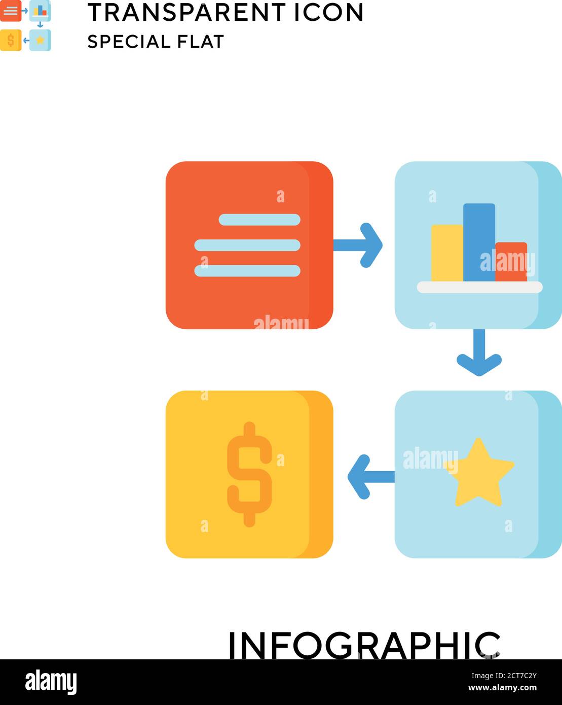Infographic vector icon. Flat style illustration. EPS 10 vector Stock ...