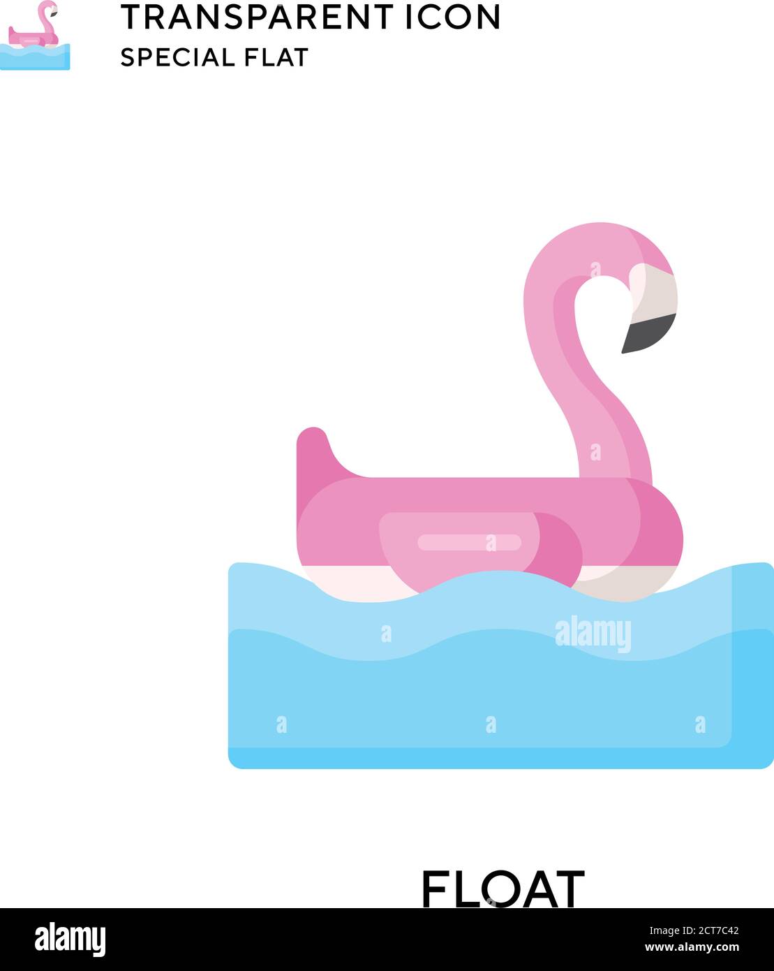 Float vector icon. Flat style illustration. EPS 10 vector Stock Vector ...