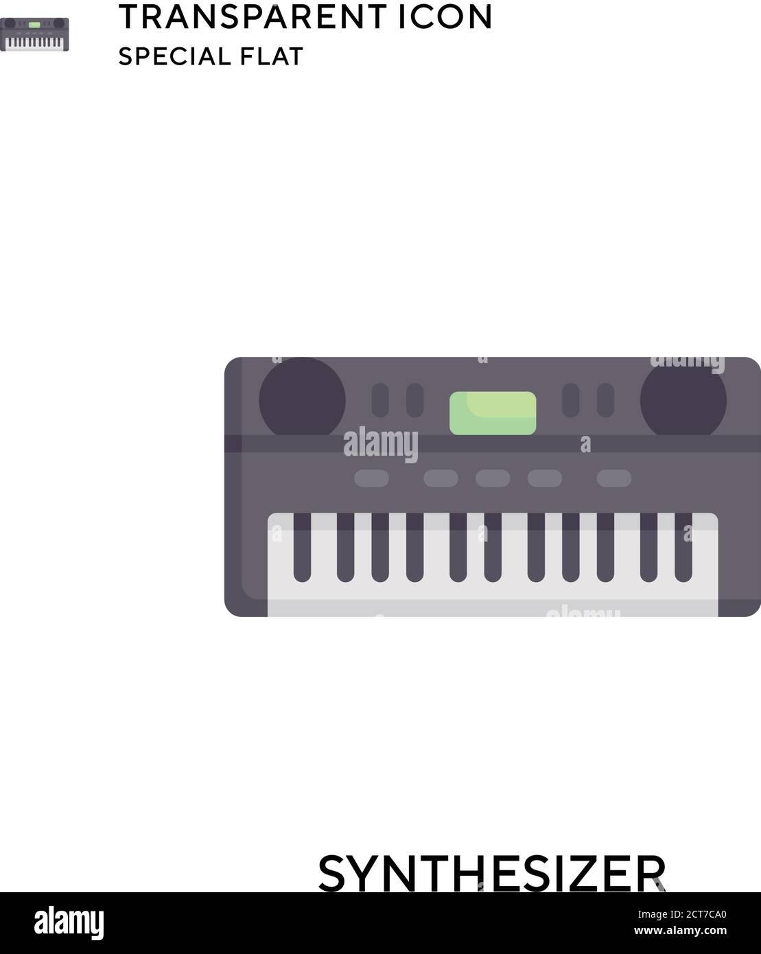 Synthesizer vector icon. Flat style illustration. EPS 10 vector Stock ...