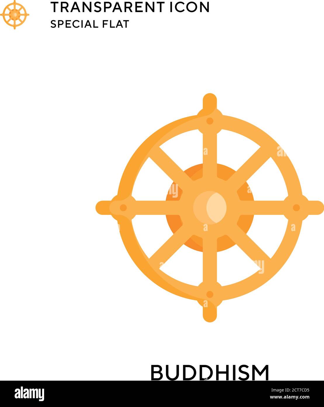 Buddhism vector icon. Flat style illustration. EPS 10 vector Stock ...