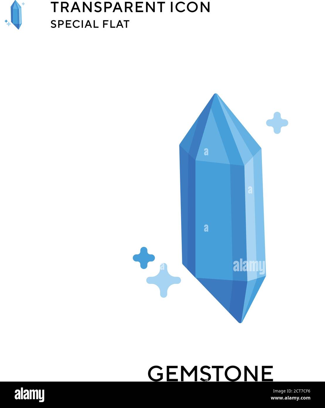 Gemstone vector icon. Flat style illustration. EPS 10 vector Stock ...