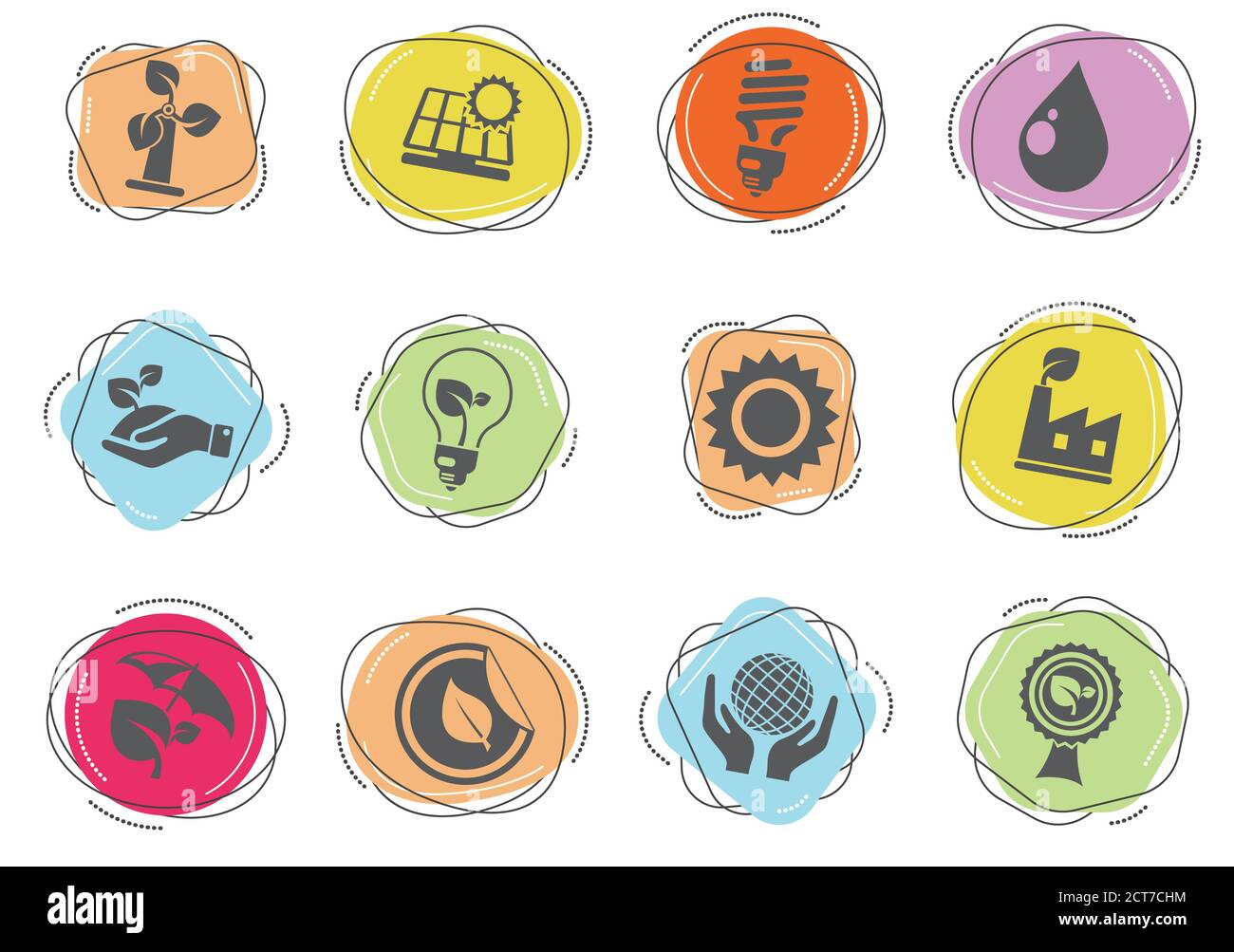 Ecology Icon set Stock Vector Image & Art - Alamy