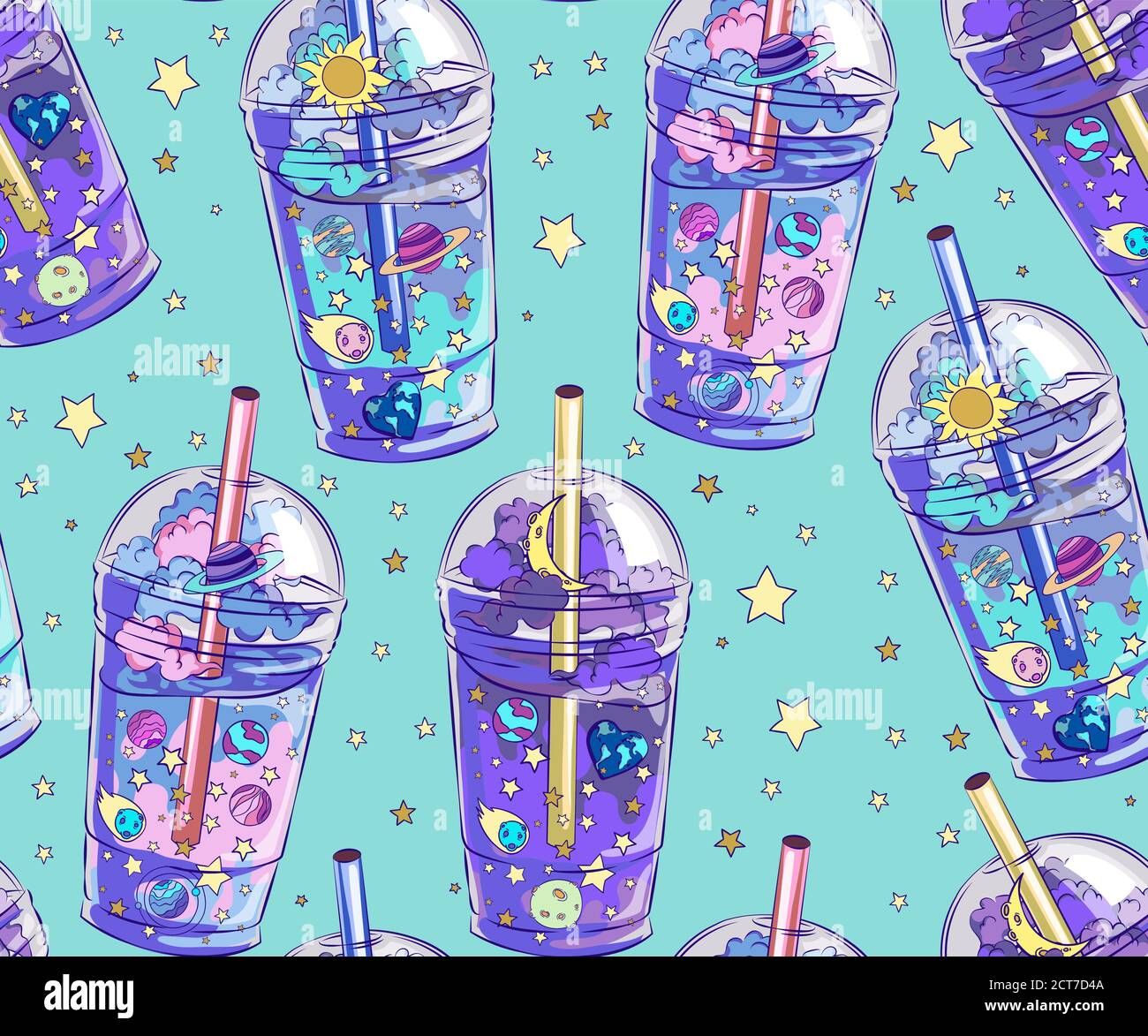 coffee and bubble tea with the slogan Stock Vector Image & Art - Alamy