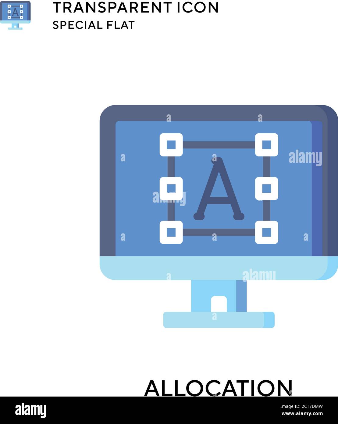 Allocation vector icon. Flat style illustration. EPS 10 vector Stock ...