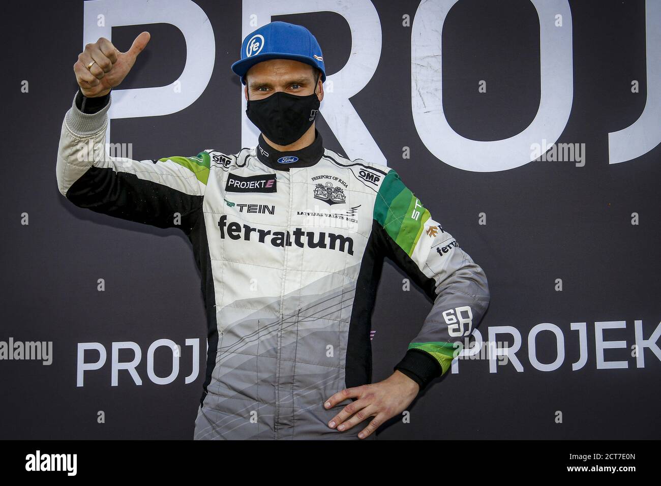 BAUMANIS Janis (LVA), Team Stard (AUT), Ford Fiesta, portrait podium ...