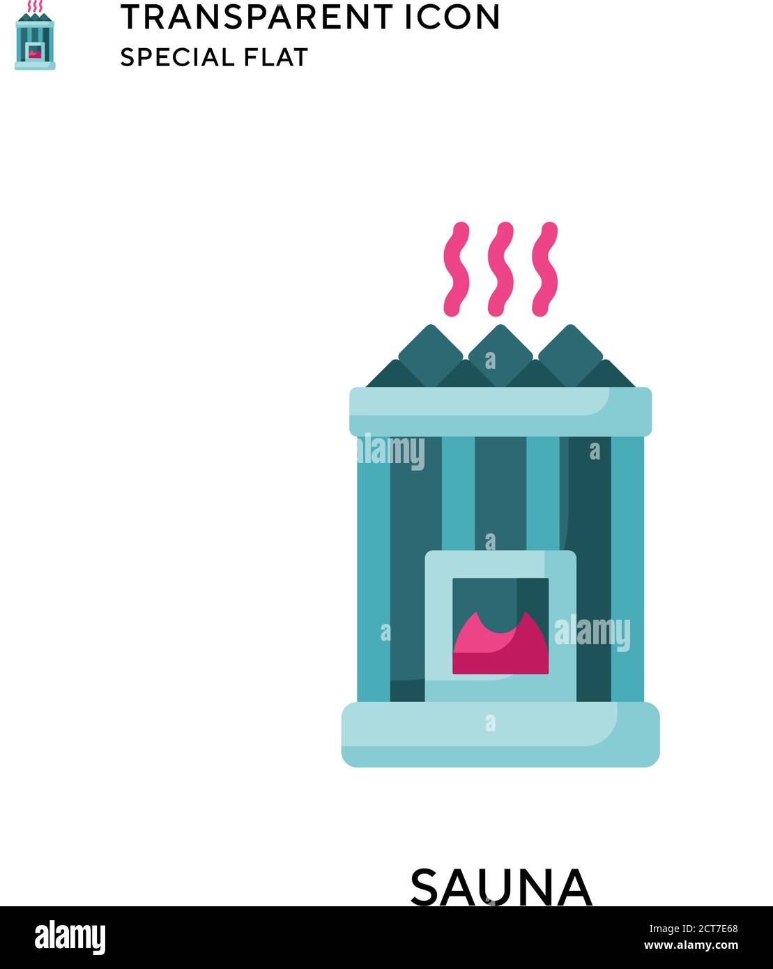 Sauna vector icon. Flat style illustration. EPS 10 vector Stock Vector ...