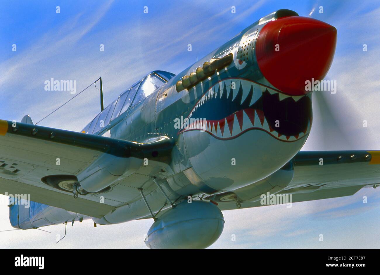 WWII Curtiss P-40 Warhawk Airplane Stock Photo - Alamy