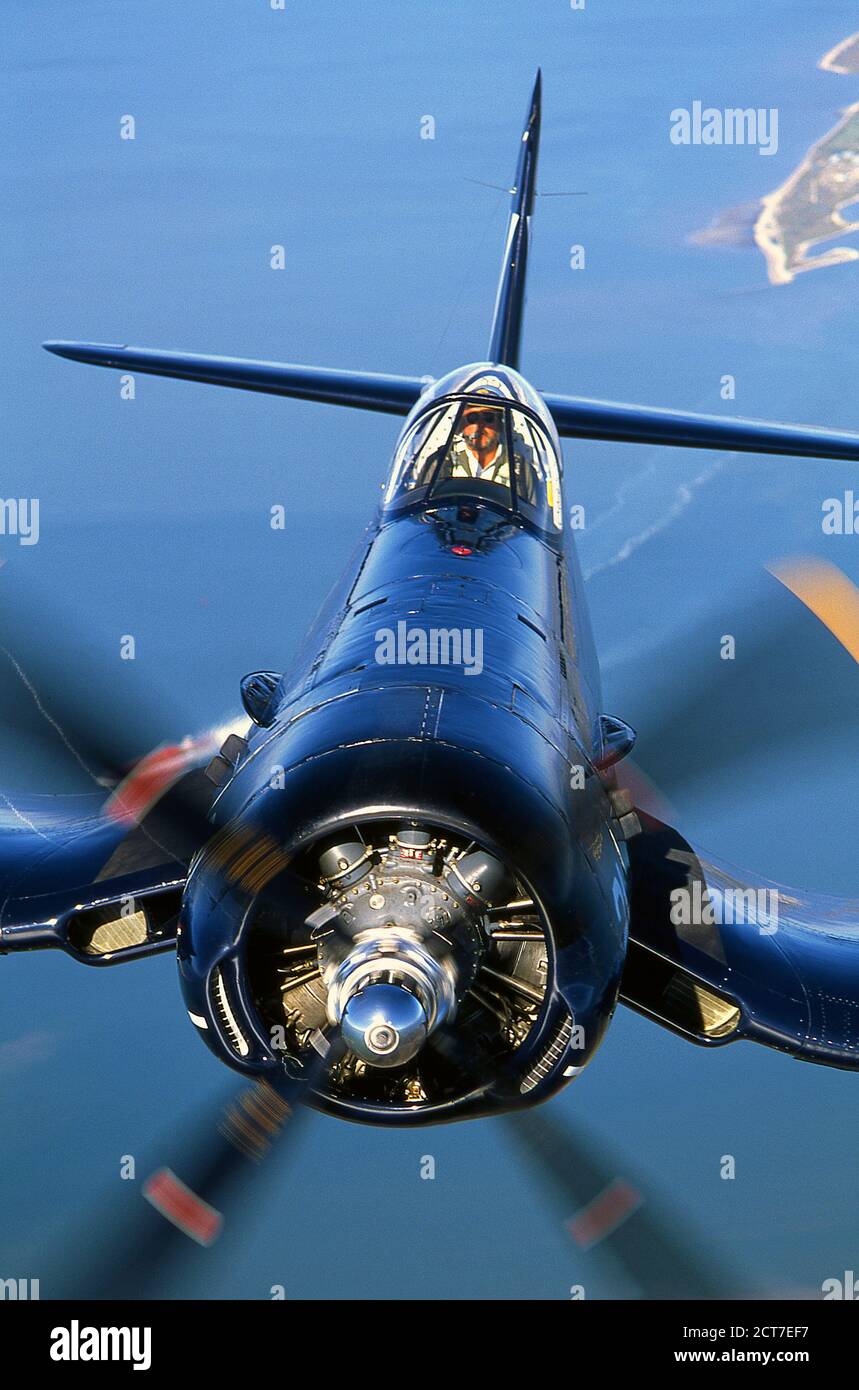 Chance Vought F4U Navy/Marine Corsair WWII Fighter airplane Stock Photo ...