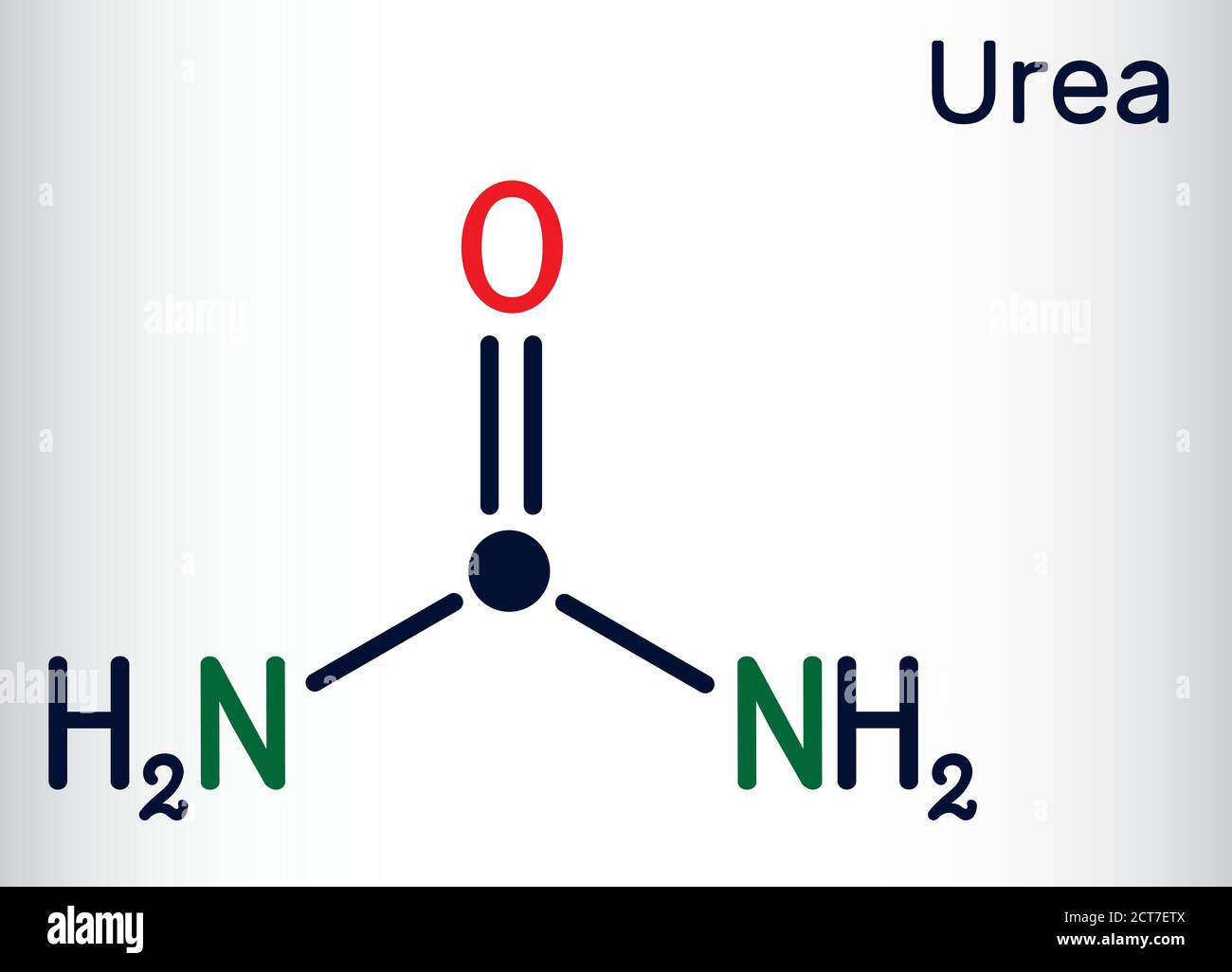 Urea, carbamide molecule. It is a nitrogenous compound containing a ...