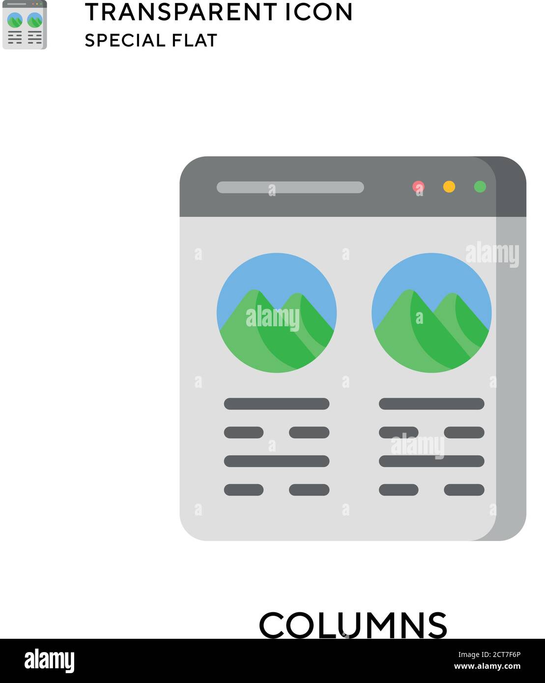 Columns vector icon. Flat style illustration. EPS 10 vector Stock ...