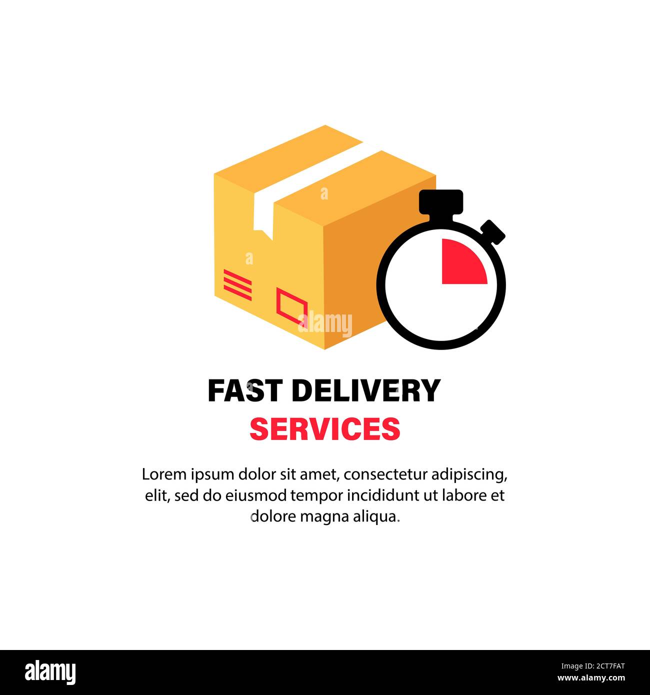 Express delivery. Vector on isolated white background. EPS 10 Stock ...