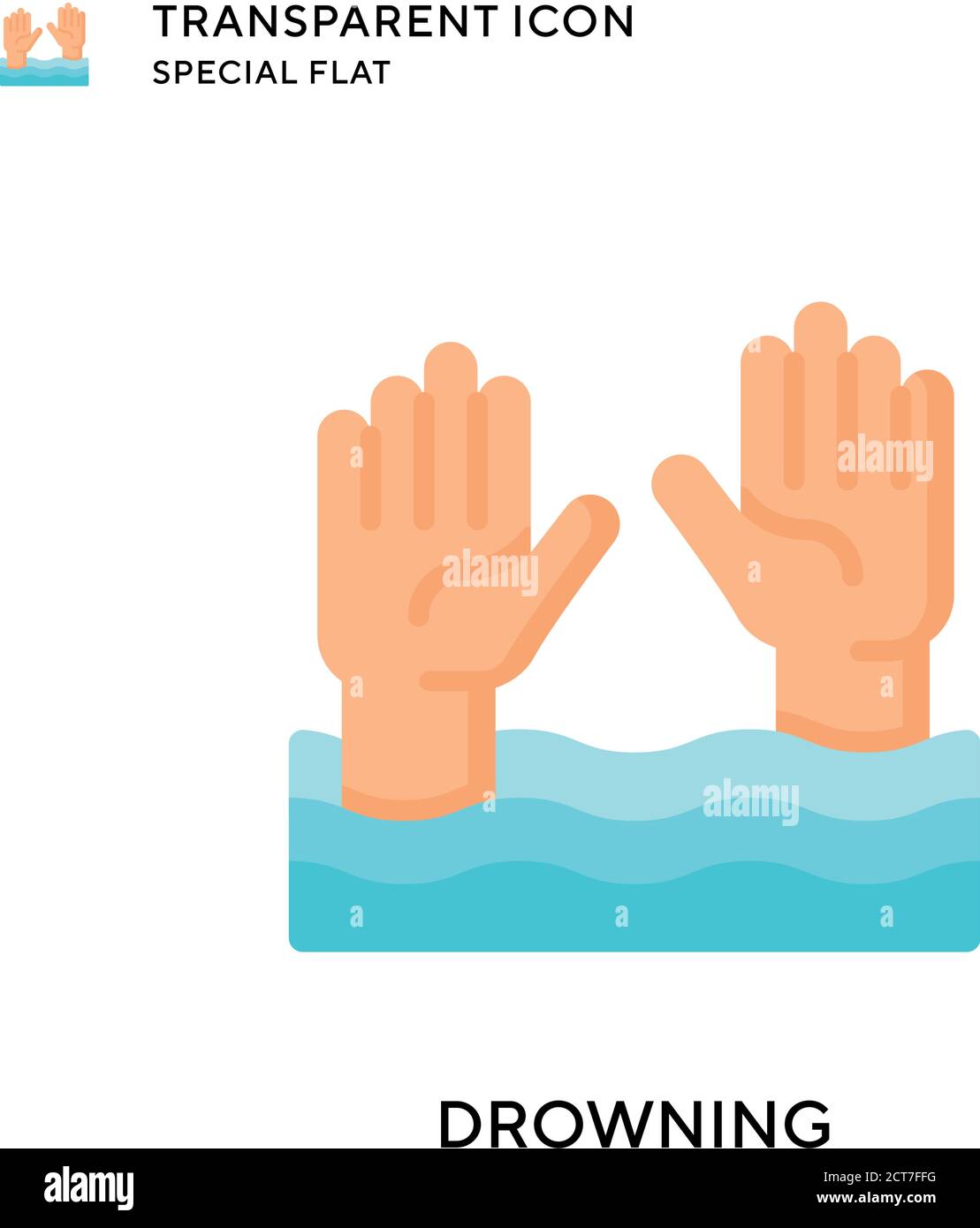 Man drowning symbol Stock Vector Images - Alamy