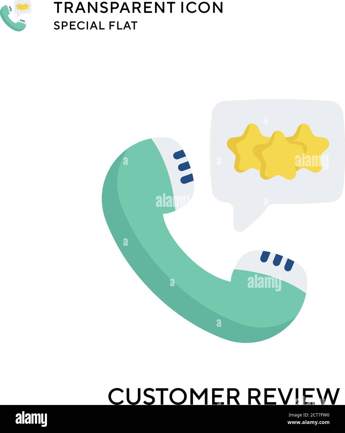 Customer review vector icon. Flat style illustration. EPS 10 vector ...
