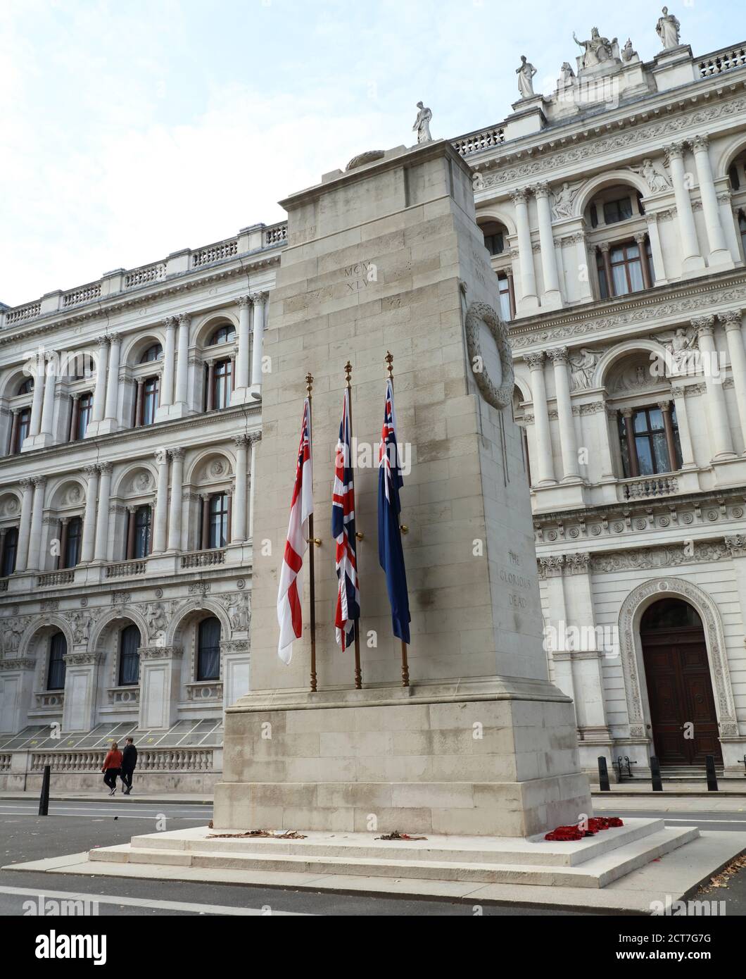 Cenotaph Memorial Monument Flags High Resolution Stock Photography and ...