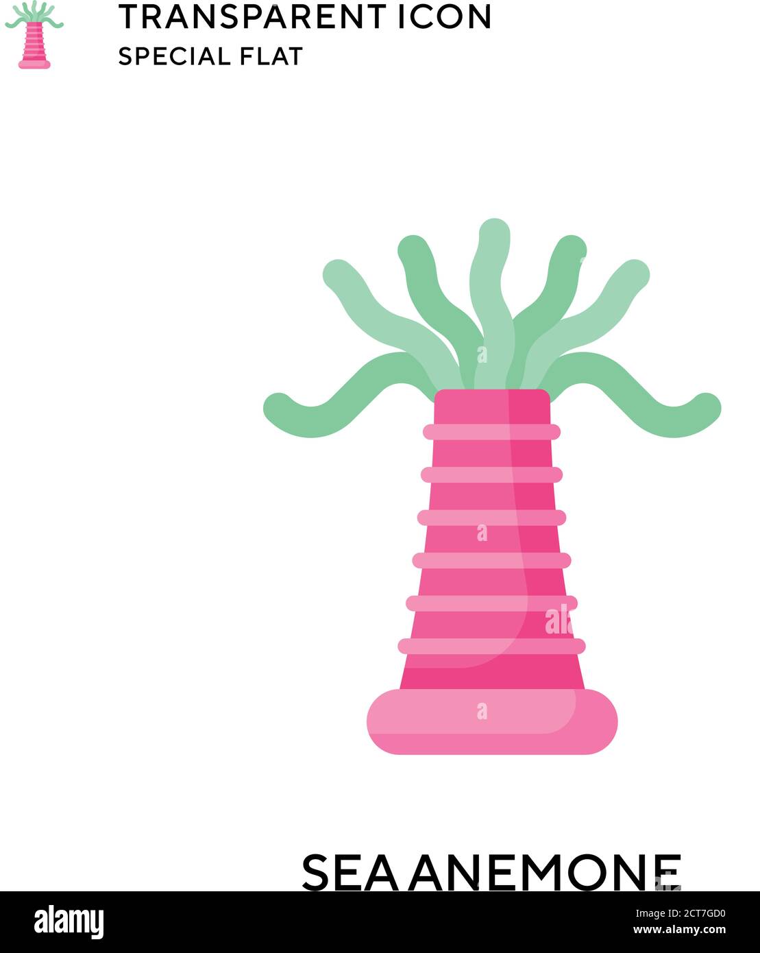 Tentacle sea anemone Cut Out Stock Images & Pictures - Alamy