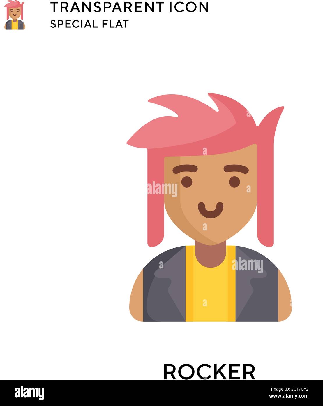 Rocker vector icon. Flat style illustration. EPS 10 vector Stock Vector ...