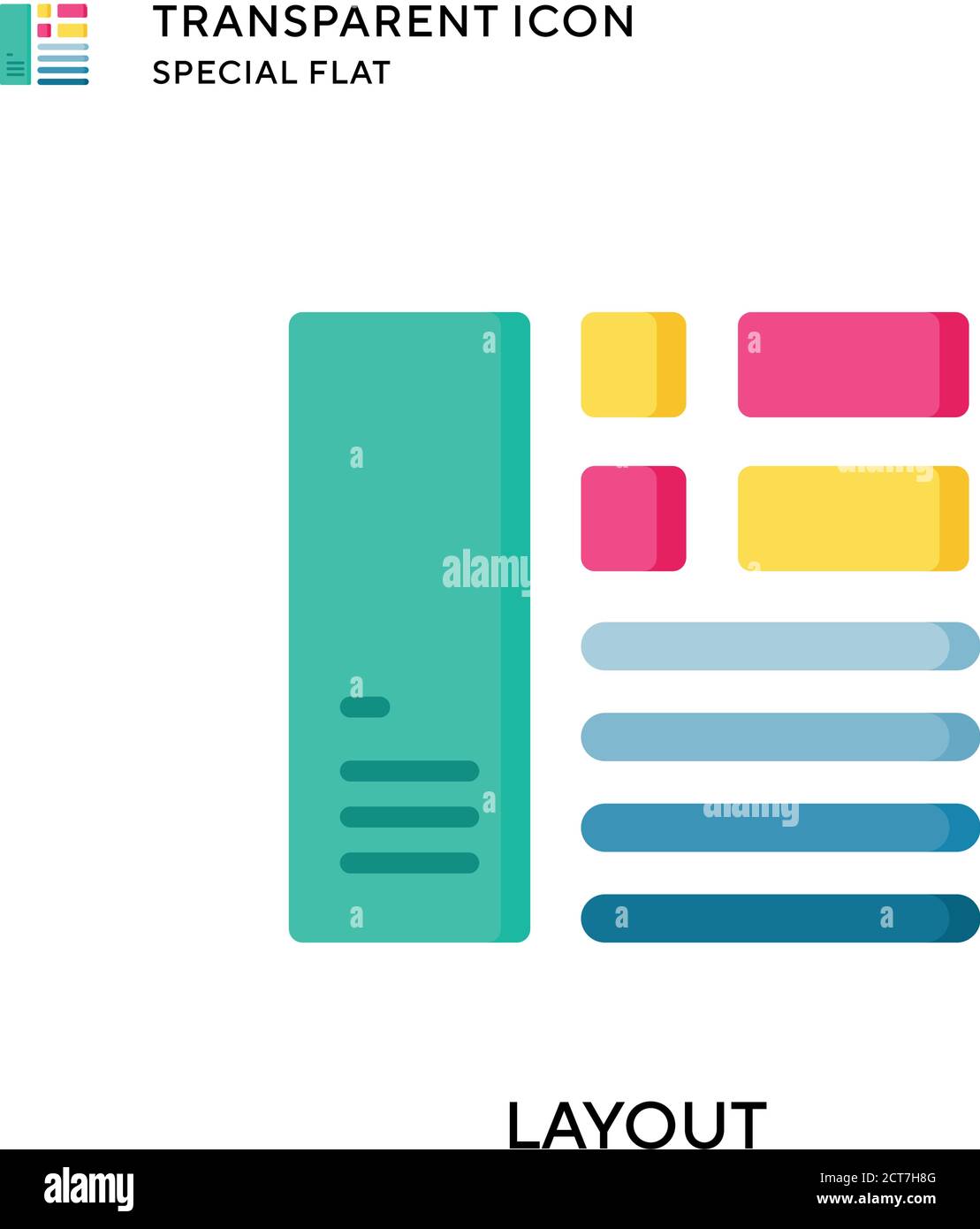 Layout vector icon. Flat style illustration. EPS 10 vector Stock Vector ...