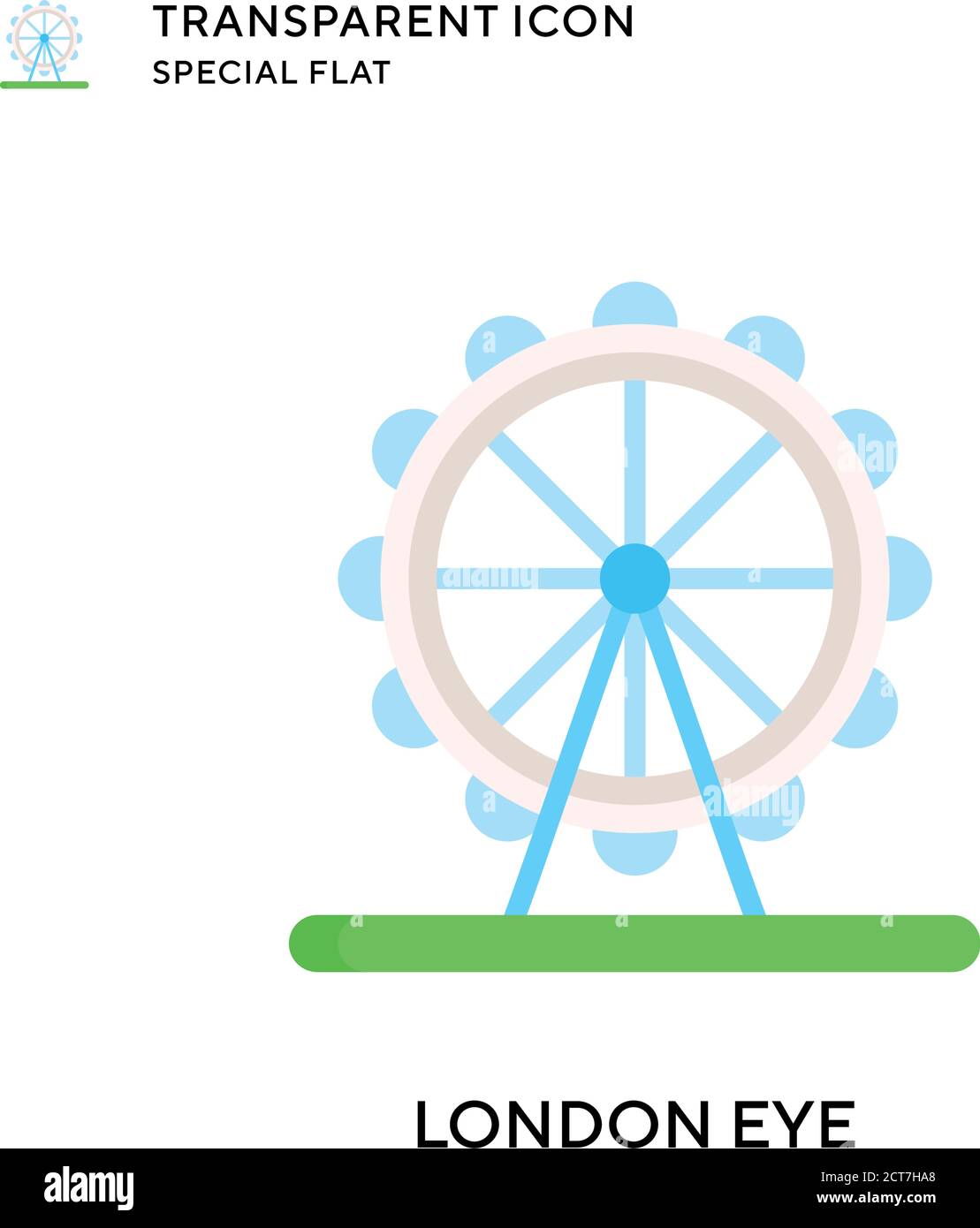 London Eye Tower Bridge Tower Bridge Flat High Resolution Stock ...