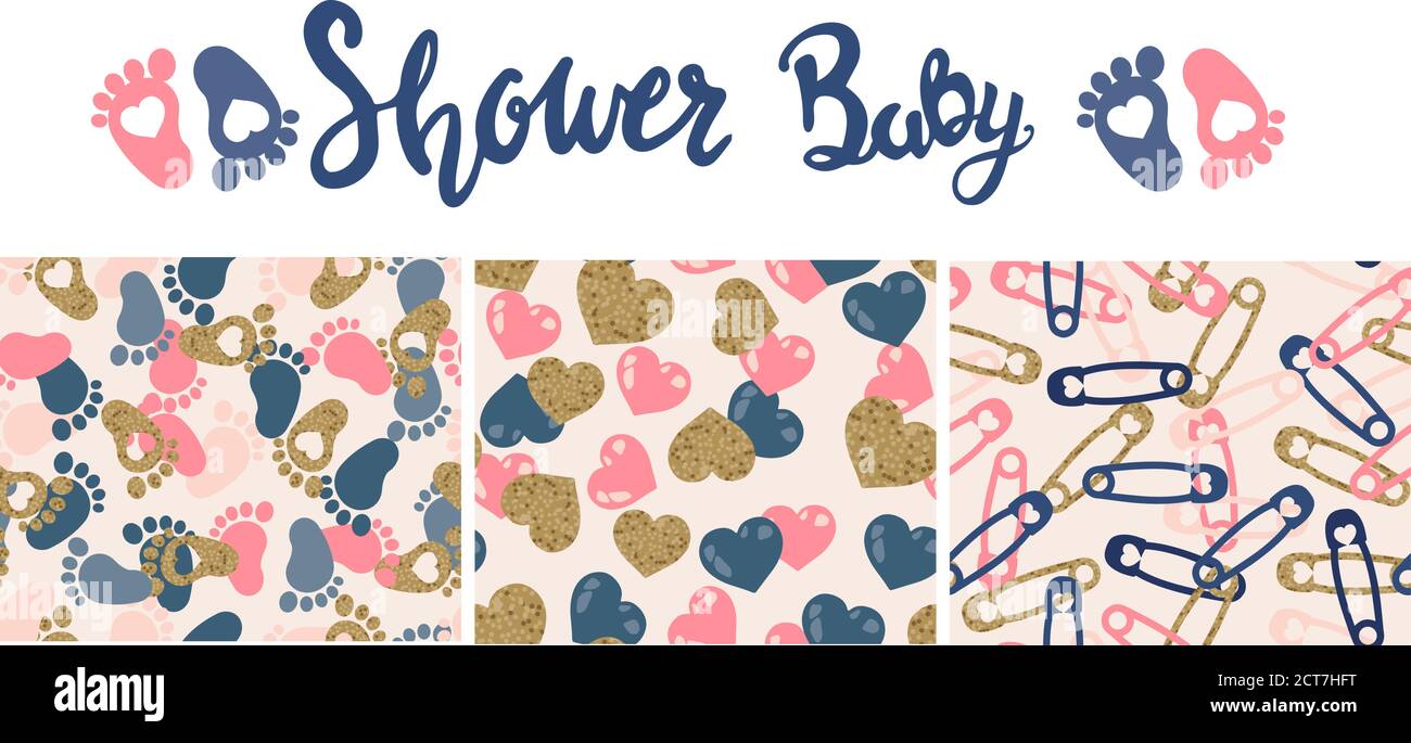 baby shower pattern texture background, Wallpaper with theme for kids ...