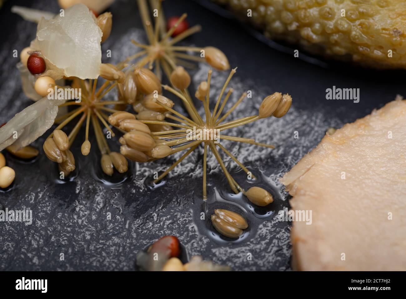 Extra Fine Cornichons - minuscule sour French pickles on natural stone ...