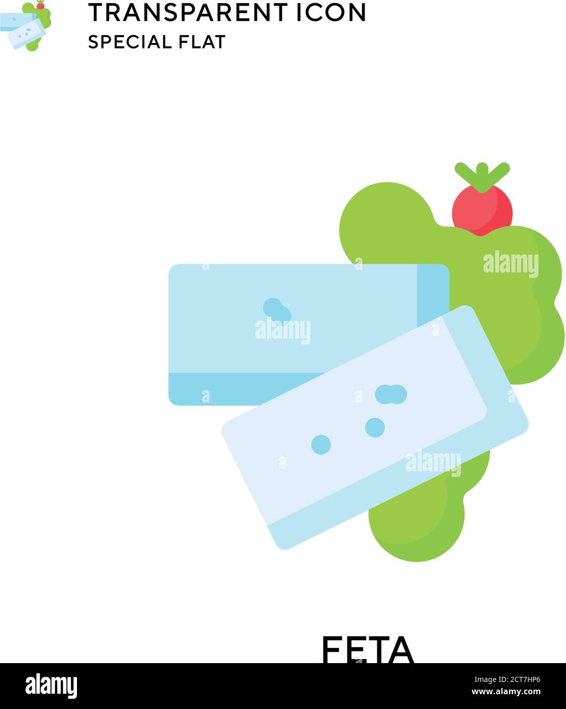 Feta vector icon. Flat style illustration. EPS 10 vector Stock Vector ...