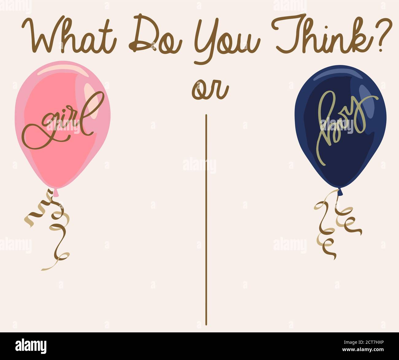 Who have a boy or a girl. Who have a boy or a girl Stock Vector Image ...