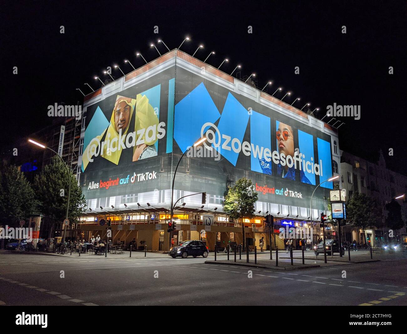 Berlin, Germany. 21st Sep, 2020. A huge advertising banner for the ...