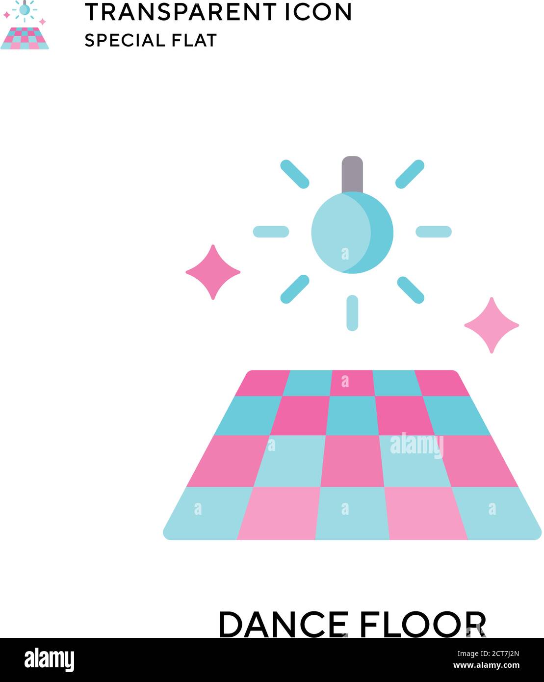 Dance floor vector icon. Flat style illustration. EPS 10 vector Stock ...