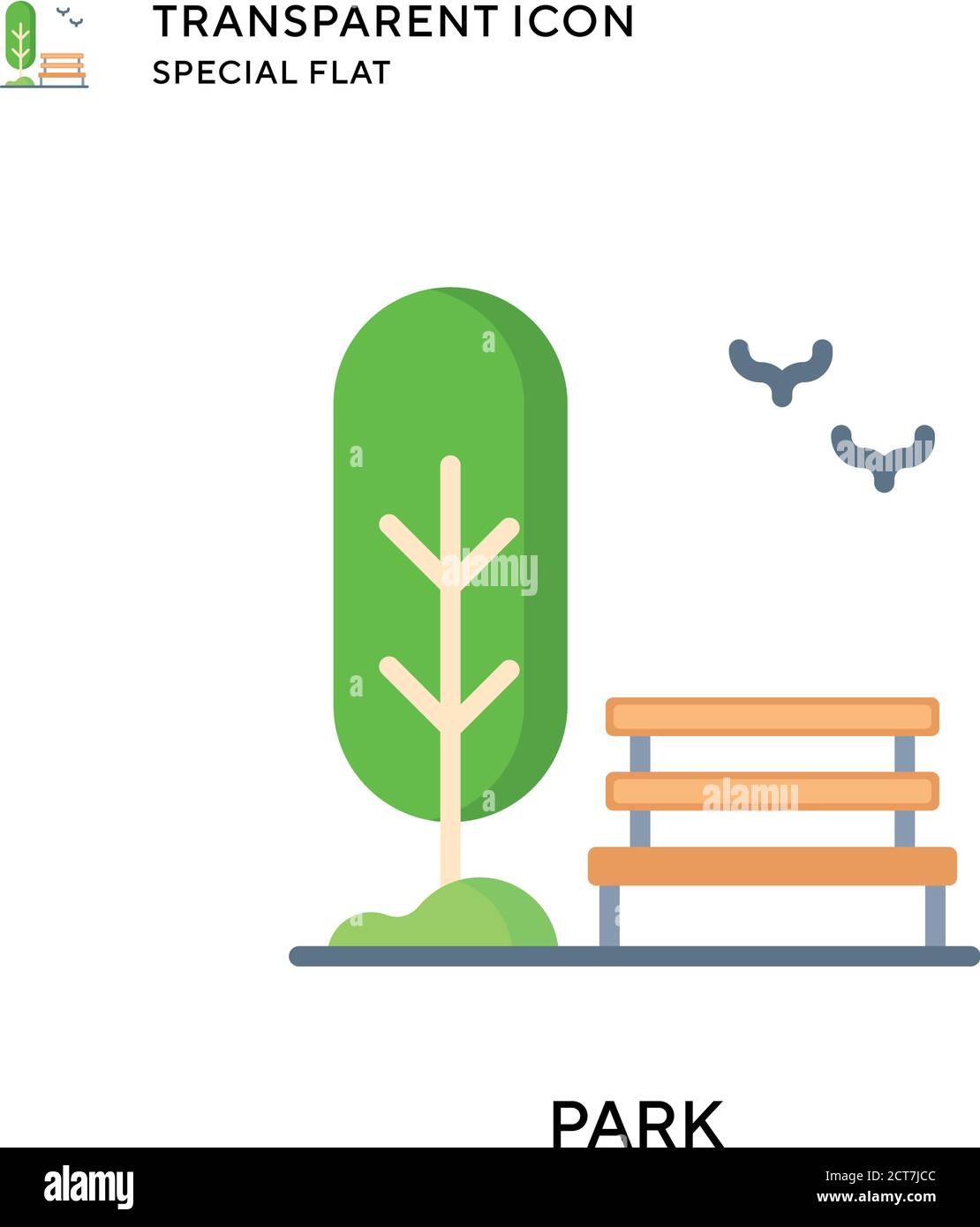 Park vector icon. Flat style illustration. EPS 10 vector Stock Vector ...