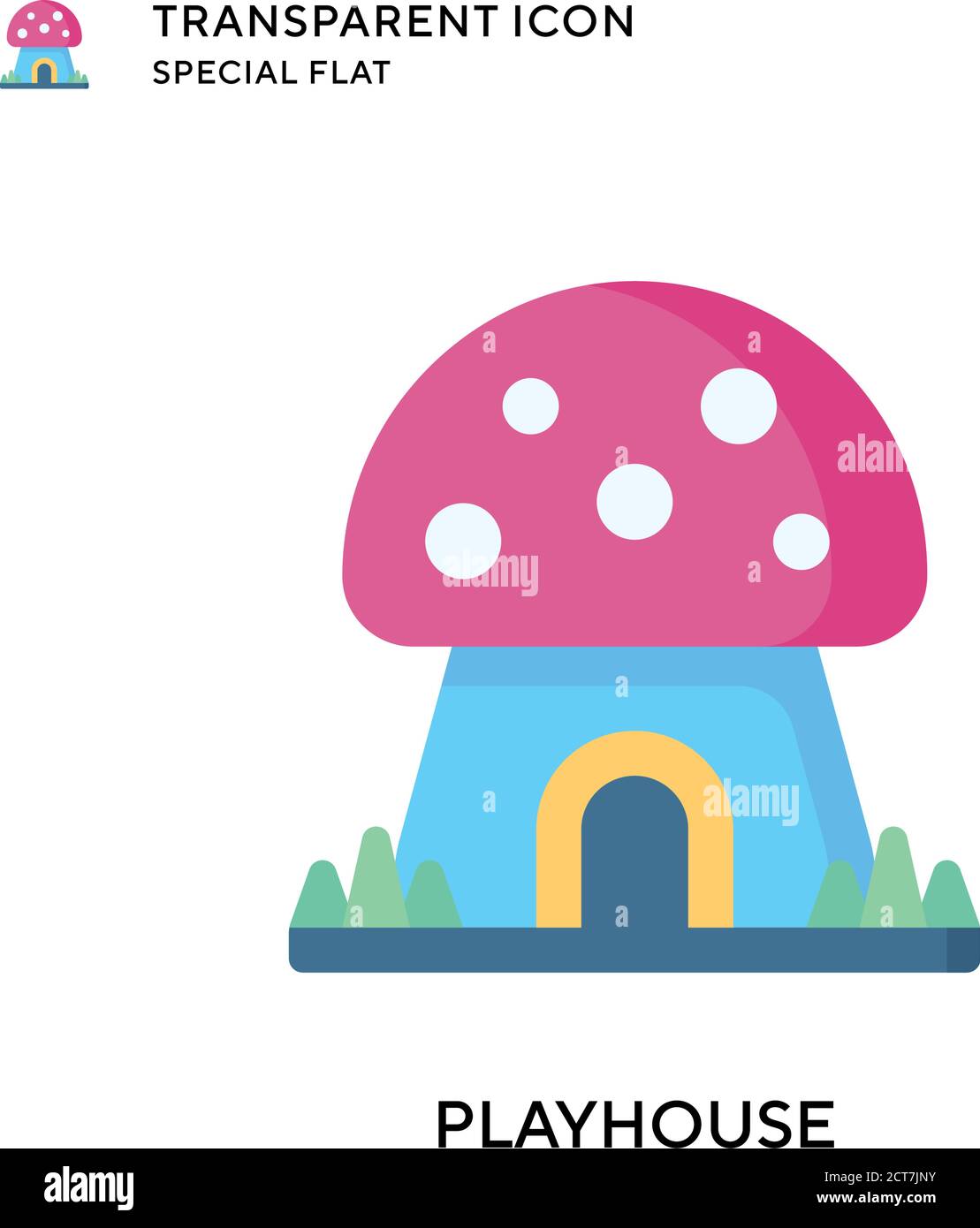 Colorful wooden playground children Stock Vector Images - Alamy