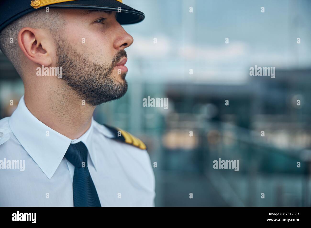 Flight captain hat hi-res stock photography and images - Alamy