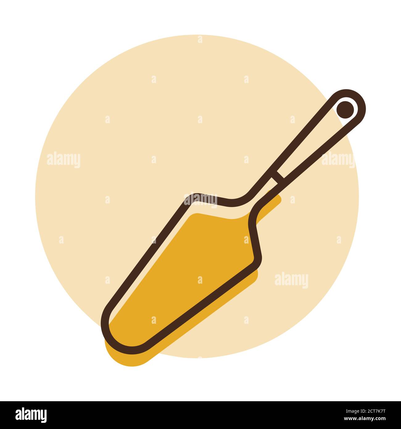 Cake and pie server utensil vector icon. Kitchen appliances. Graph ...