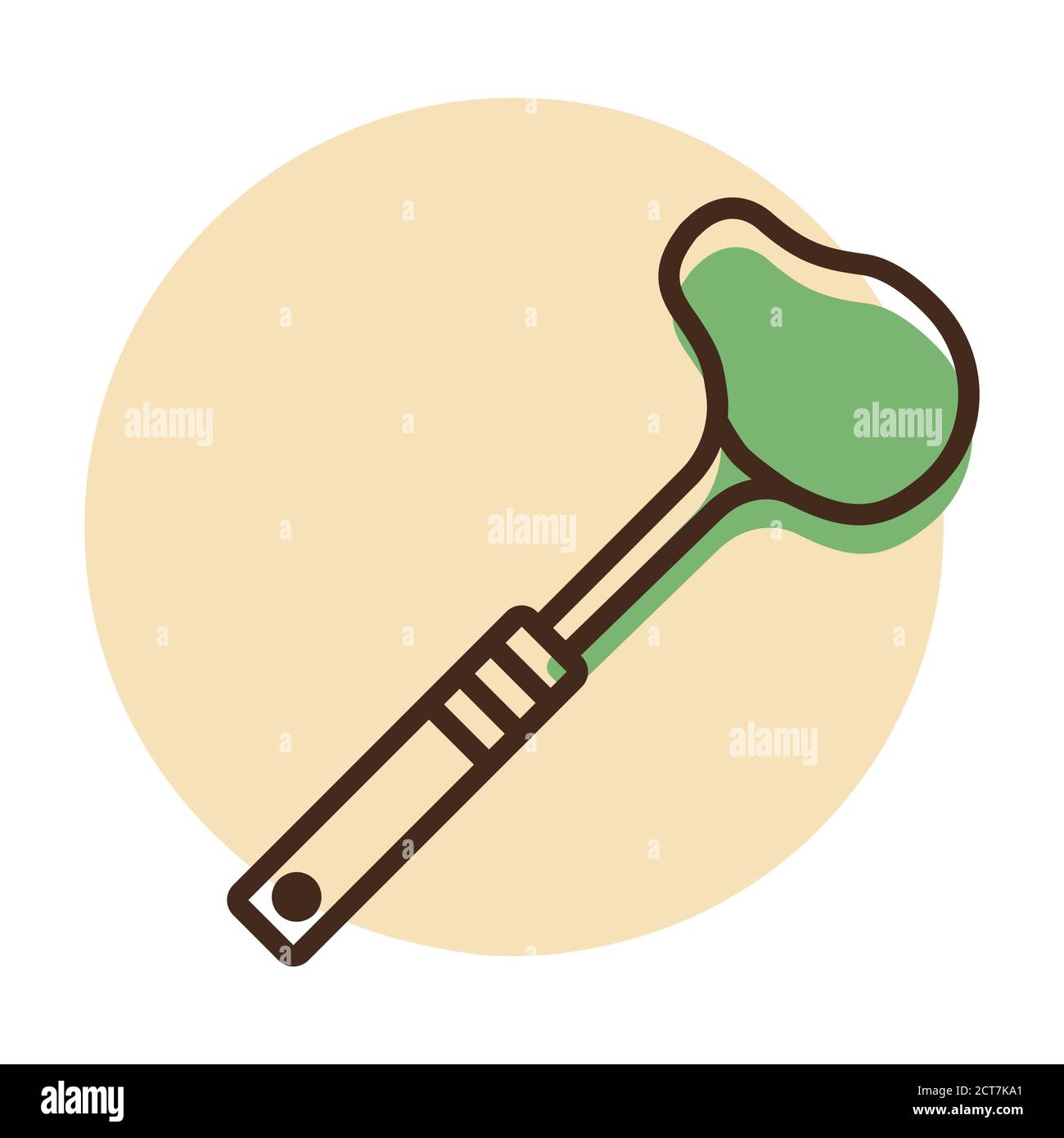 Soup ladle vector icon. Kitchen appliances. Graph symbol for cooking ...