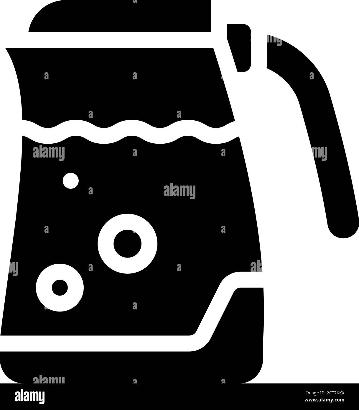 electric kettle glyph icon vector symbol illustration Stock Vector ...