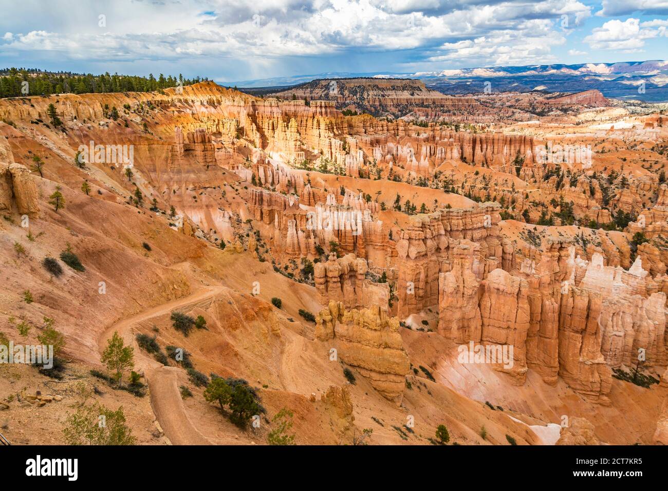 Sunset Point lookout in Bryce Canyon National Park in Utah Stock Photo ...