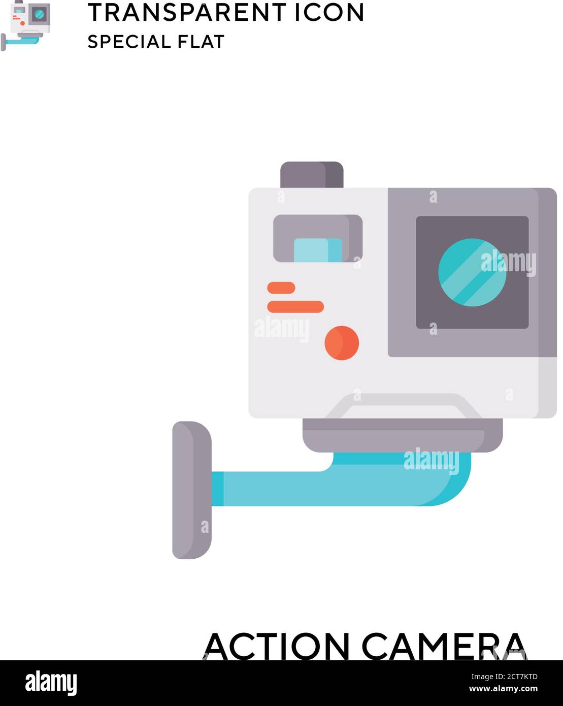 Action camera vector icon. Flat style illustration. EPS 10 vector Stock ...