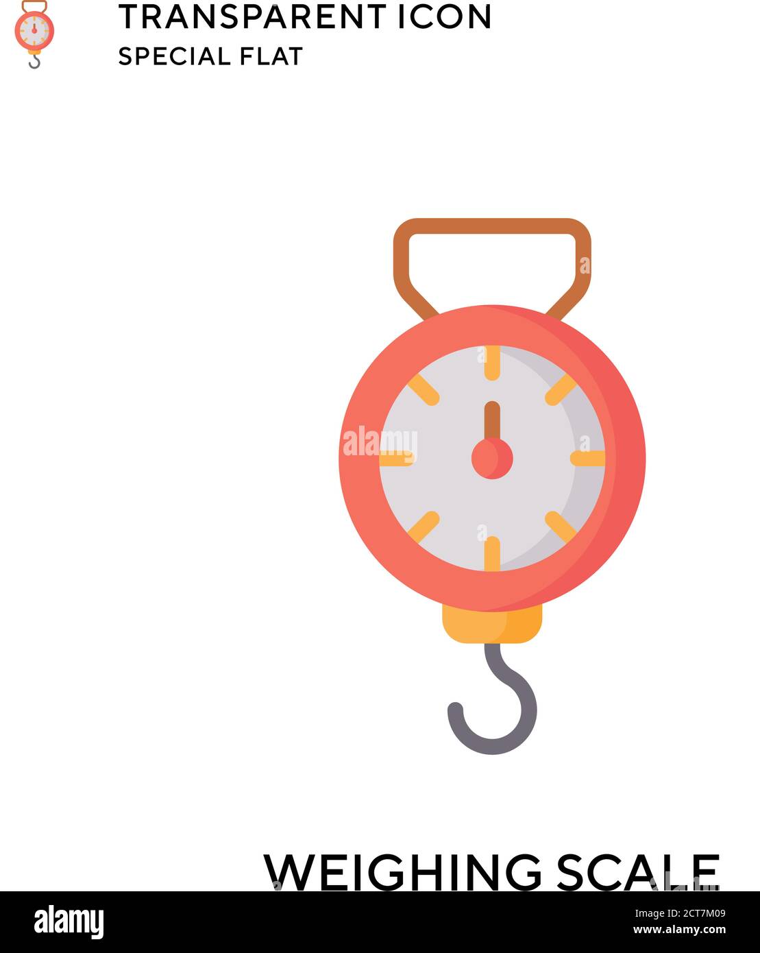 Weighing scale vector icon. Flat style illustration. EPS 10 vector ...
