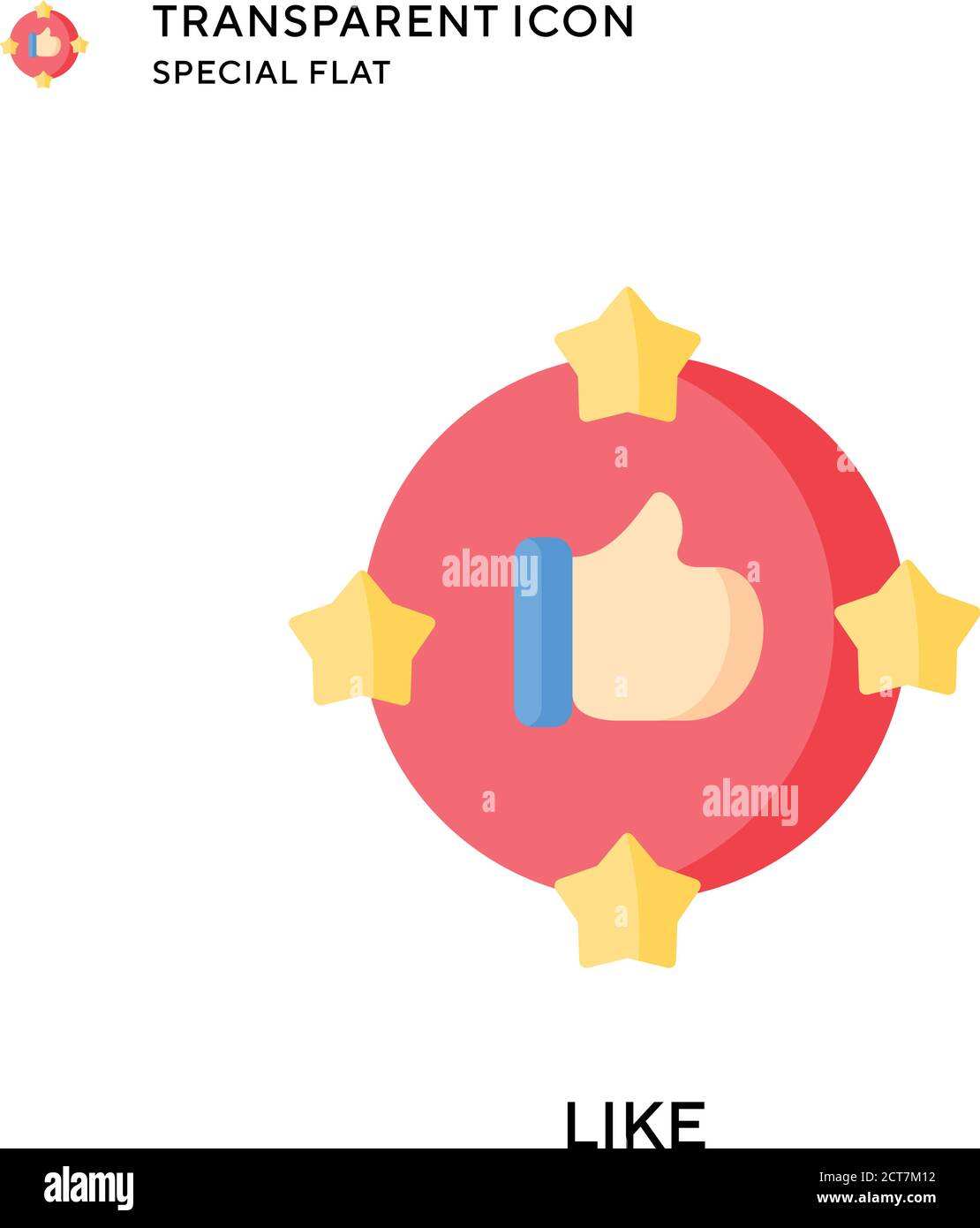 Like vector icon. Flat style illustration. EPS 10 vector Stock Vector ...